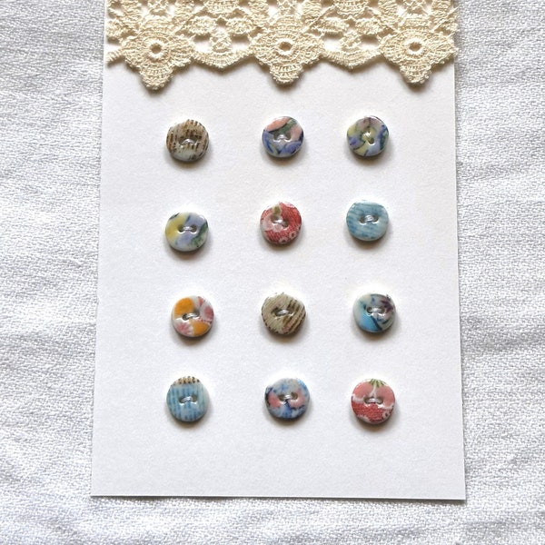 Porcelain Buttons - Etsy