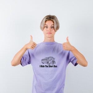 I Ride the Short Bus Svg, School Bus Png, Funny SVG Clipart, Files for ...