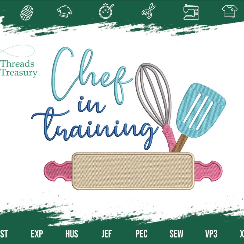 Chef Applique - Etsy