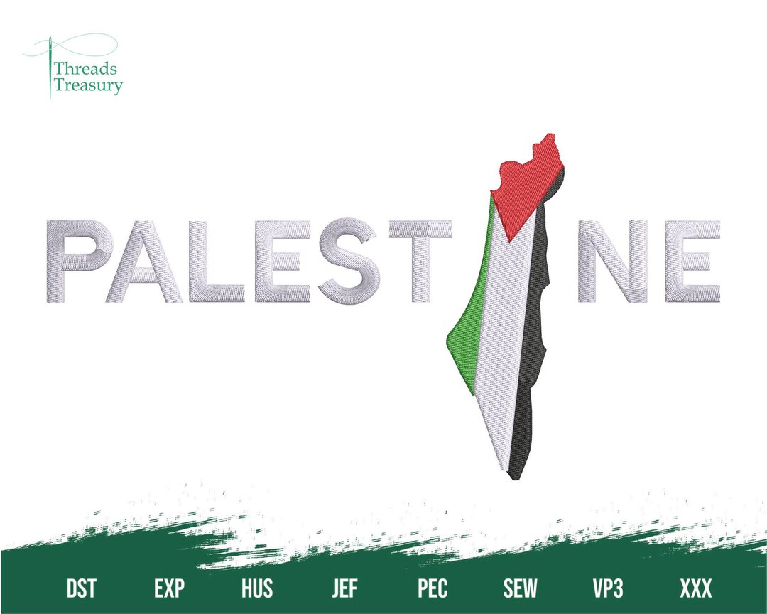 Free Palestine Machine Embroidery, Gaza Embroidery Designs, All Eyes on ...