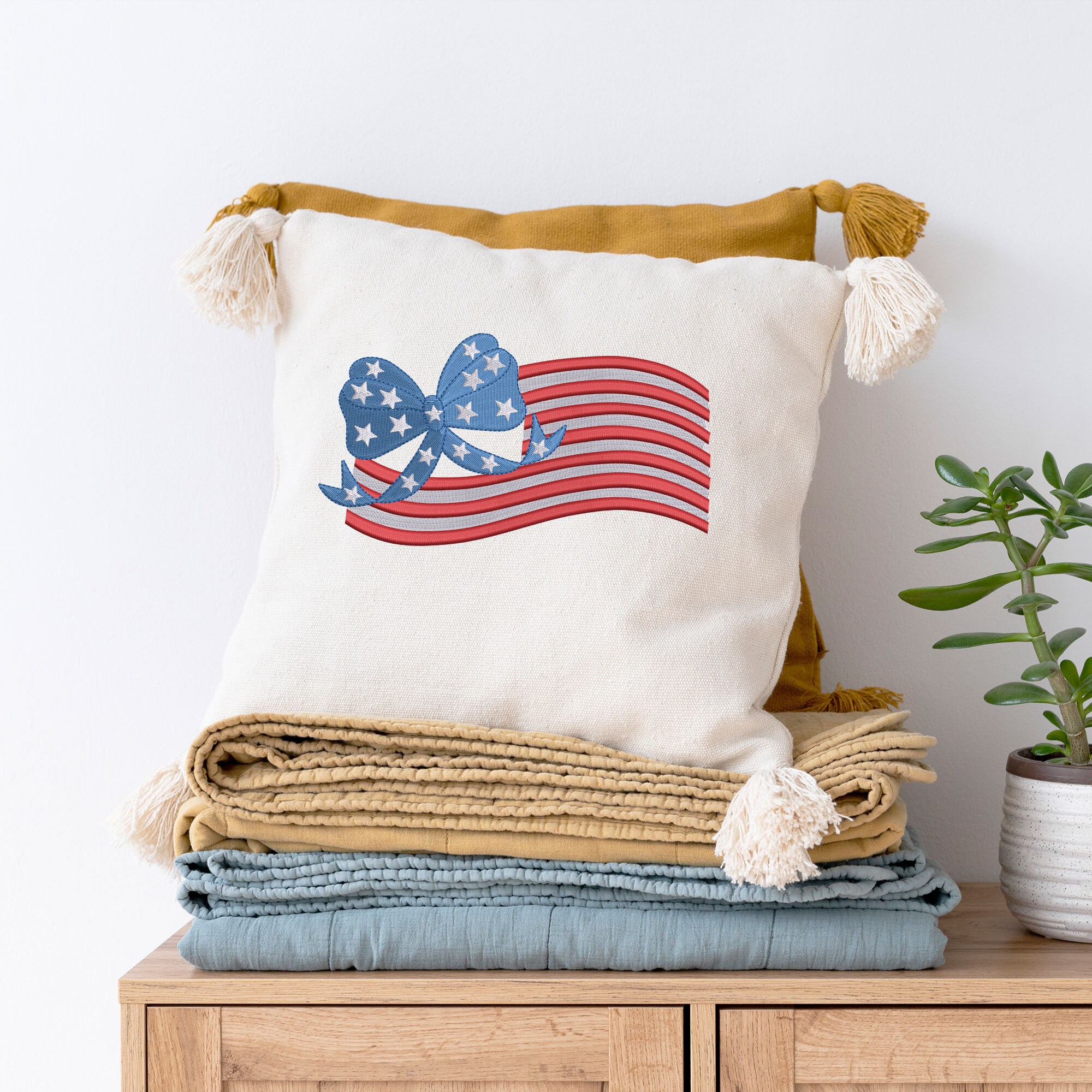 4th of July Embroidery Designs, American Machine Embroidery Pattern ...