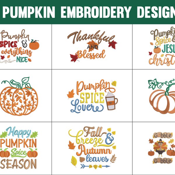 Machine Embroidery Designs Fall - Etsy