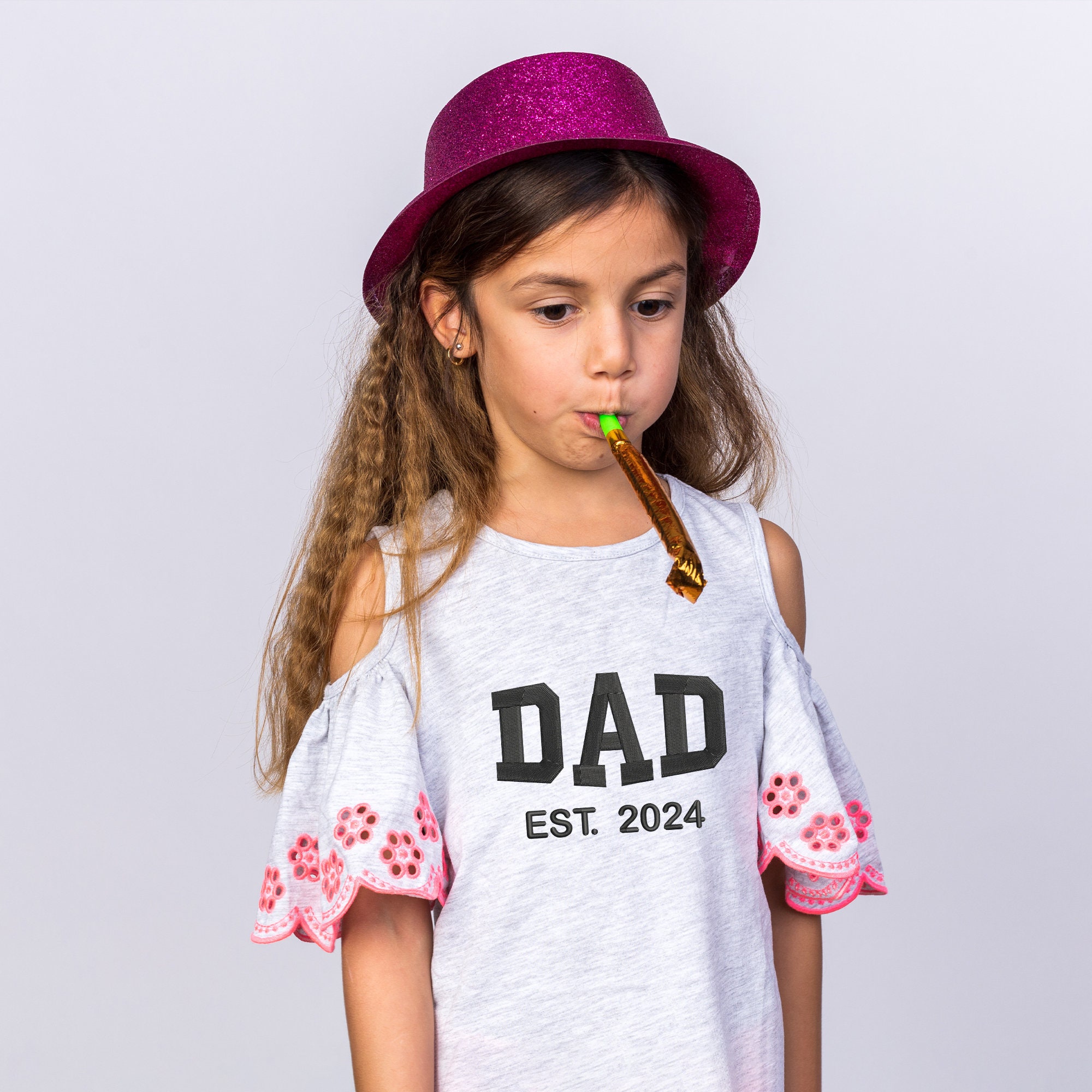 DAD Machine Embroidery Design, Dad Est 2024 Embroidery, Letters ...