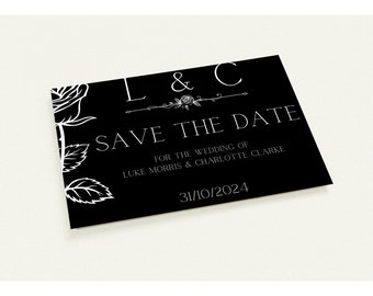 Alternative Personalised Customised Save the Date Wedding Card ...