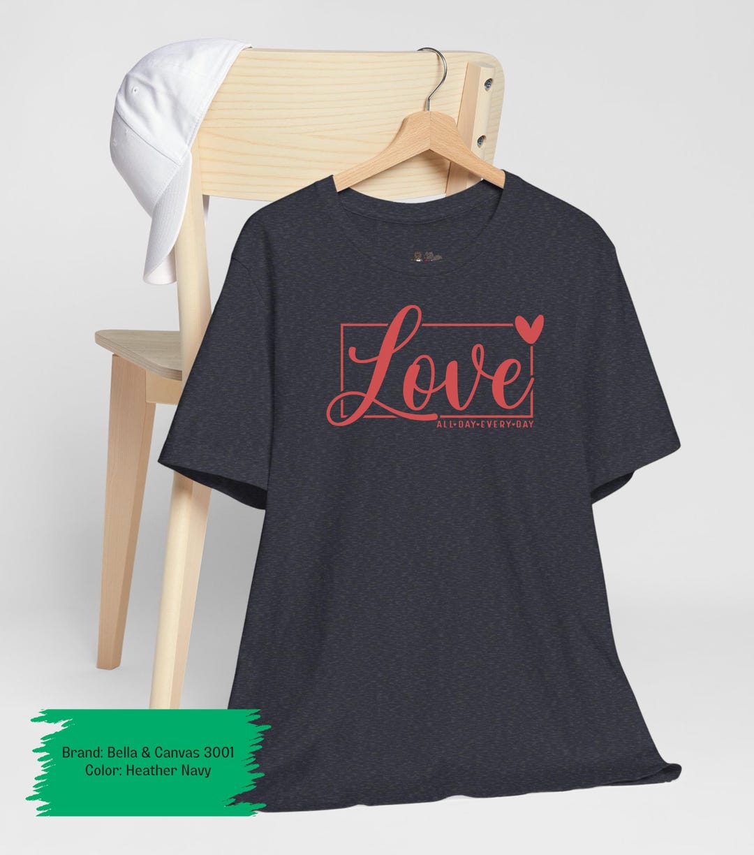 Love Hearts T-shirt - Heartfelt Design With Flowing Hearts - Cute ...