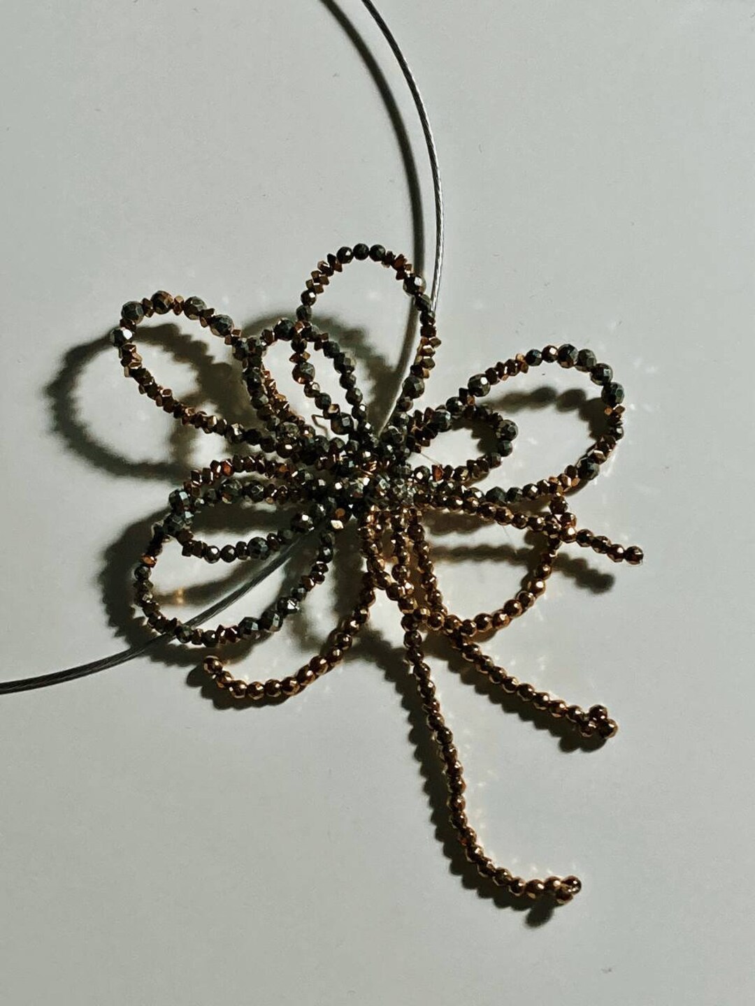 Necklace Pyrite Flower - Etsy