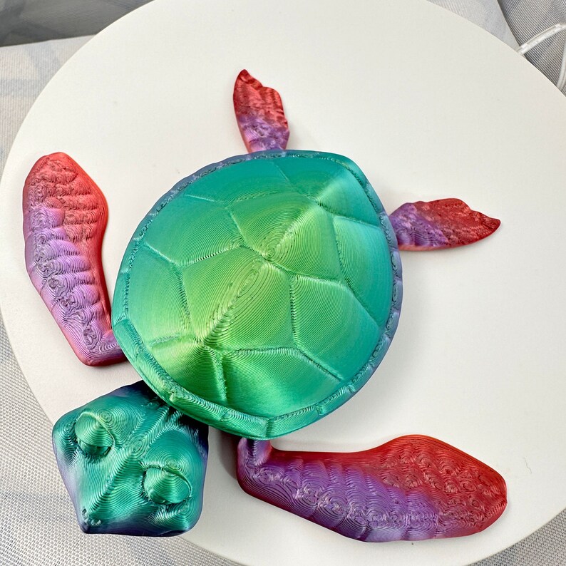 Articulated Turtle, Flexible Turtle Toy, Flexi Factory Authorized Reseller, Fun Toy for Kids - Etsy