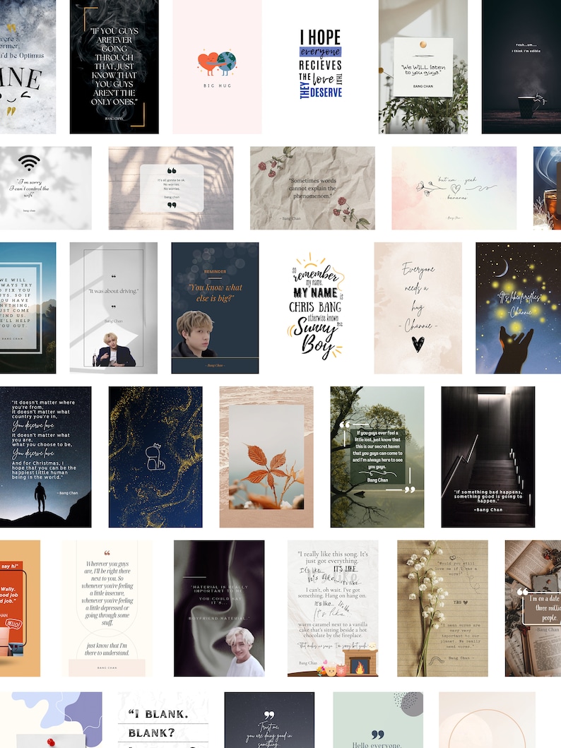 Stray Kids Bang Chan Quotes - Kpop Room Decor (digital Download) - Etsy