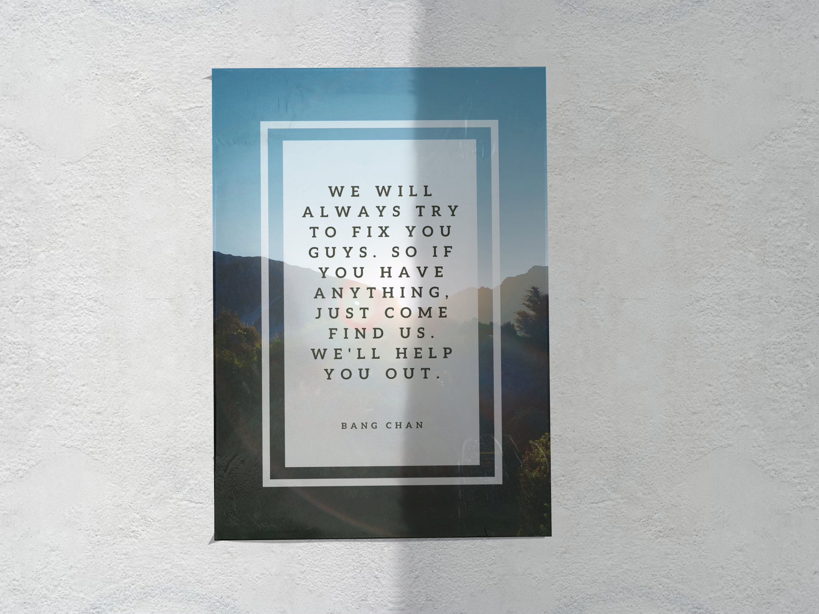 Stray Kids Bang Chan Quotes - Kpop Room Decor (digital Download) - Etsy