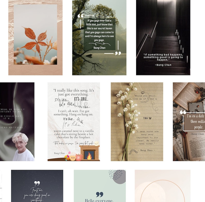 Stray Kids Bang Chan Quotes - Kpop Room Decor (digital Download) - Etsy