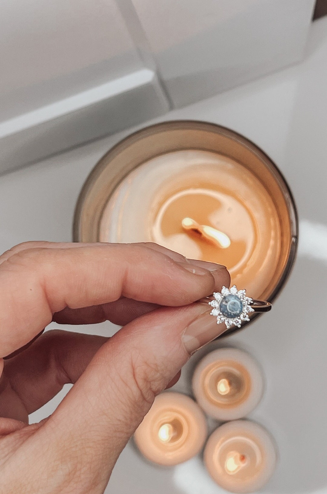 Sunshine Ring Cremation Ashes Ring Cremation Jewelry Pet Cremation Ring ...