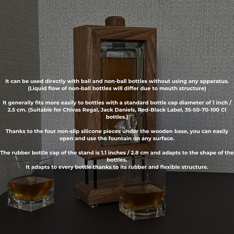 Whiskey Dispenser and Liquor Decanter Personalized Drink Dispenser With ...