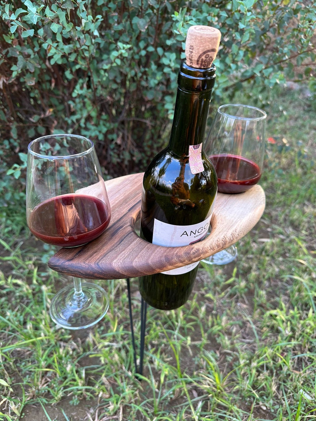 Round Portable Wine Table Personalized Round Portable Wine Table Patio ...