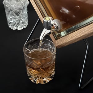 Personalized Whiskey Dispenser - Wooden Alcohol Dispenser - Big Whiskey ...