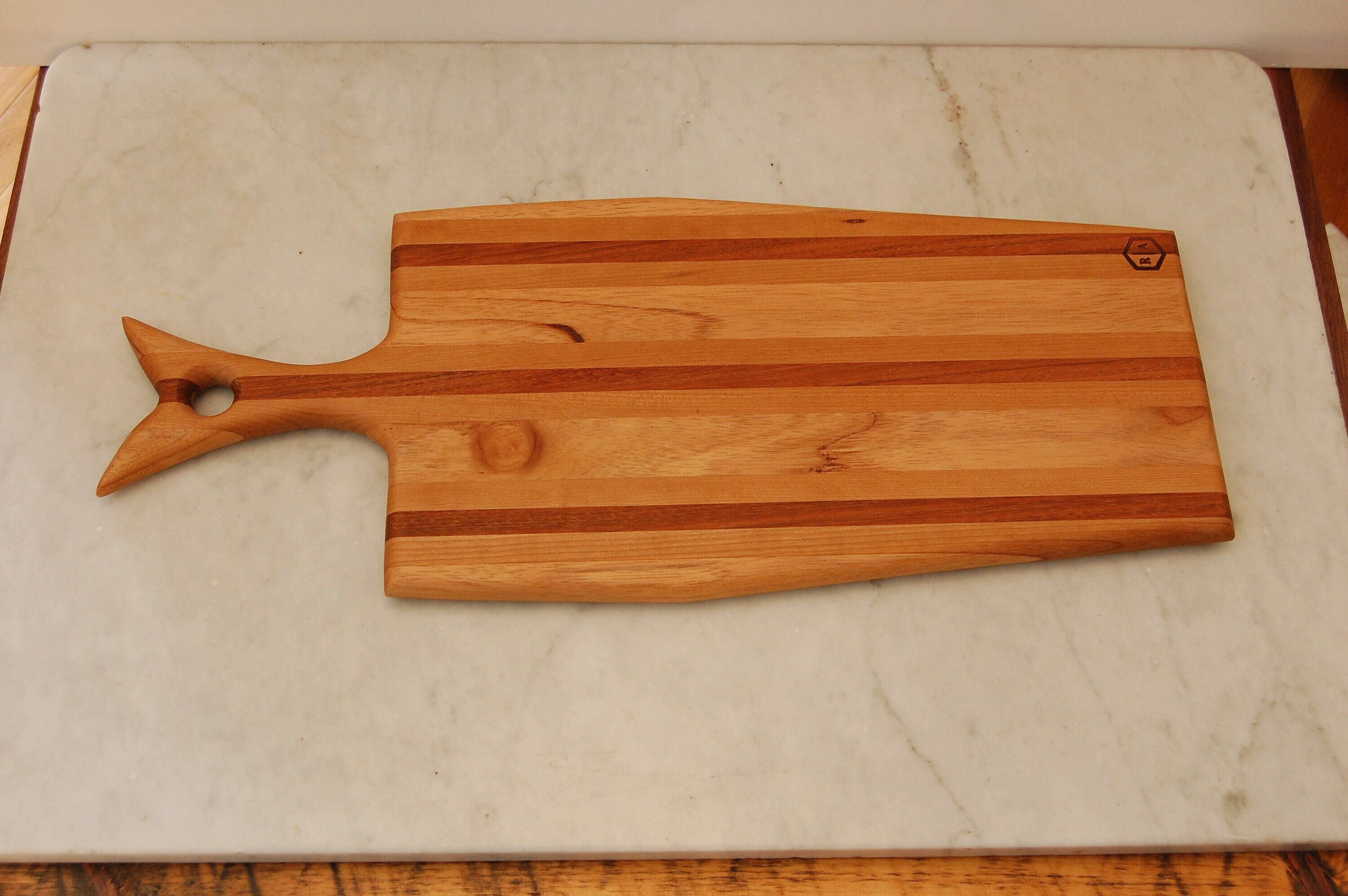 Cutting Board With Fishtail Handle - Etsy