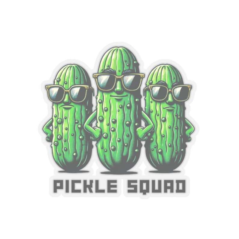 Pickle Squad Sticker Fun & Durable Vinyl Pickle-themed Sticker for ...