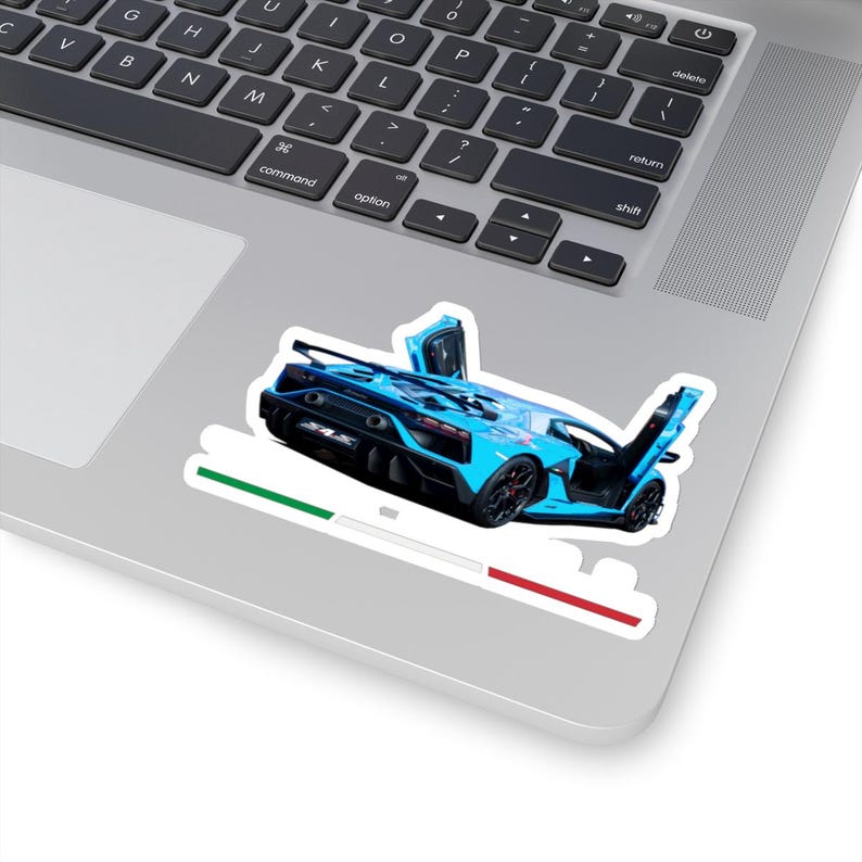 Supercar Sticker: Glossy Vinyl Car Decal for Laptop - Etsy