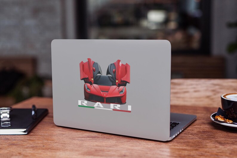 Supercar Sticker: Glossy Vinyl Car Decal for Laptop - Etsy
