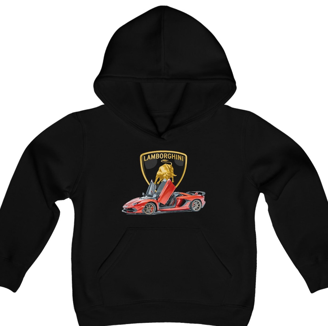 Kids Supercar Hoodie: Youth Cotton-blend Sweatshirt - Etsy