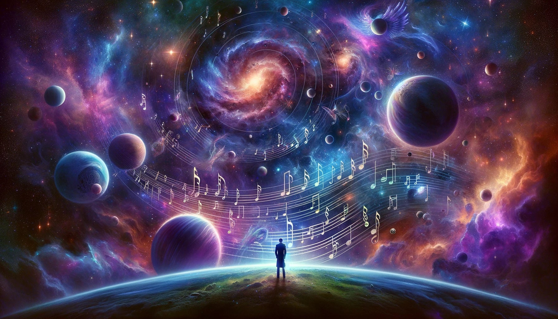 Harmony of the Spheres Celestial Symphony Art Grand Cosmic Orchestra - Etsy