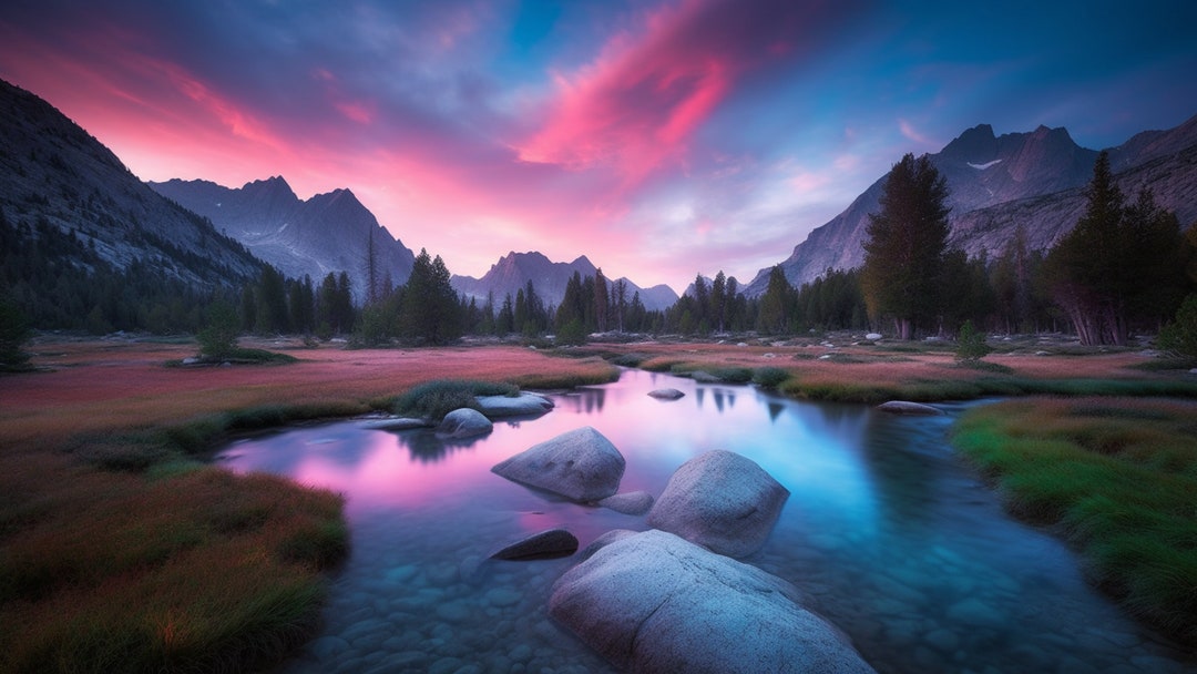 Zumwalt Meadow | Ethereal Twilight | Kings Canyon National Park ...