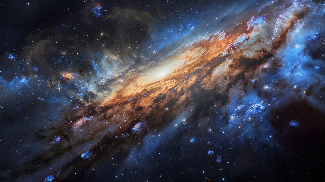 Galactic Splendor | Vast Universe Panorama | Astral Art | High ...