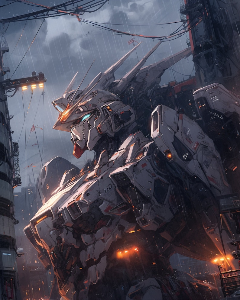 Determined Mech | Electrifying Scene | 4:5 Aspect Ratio | Giant Robot ...