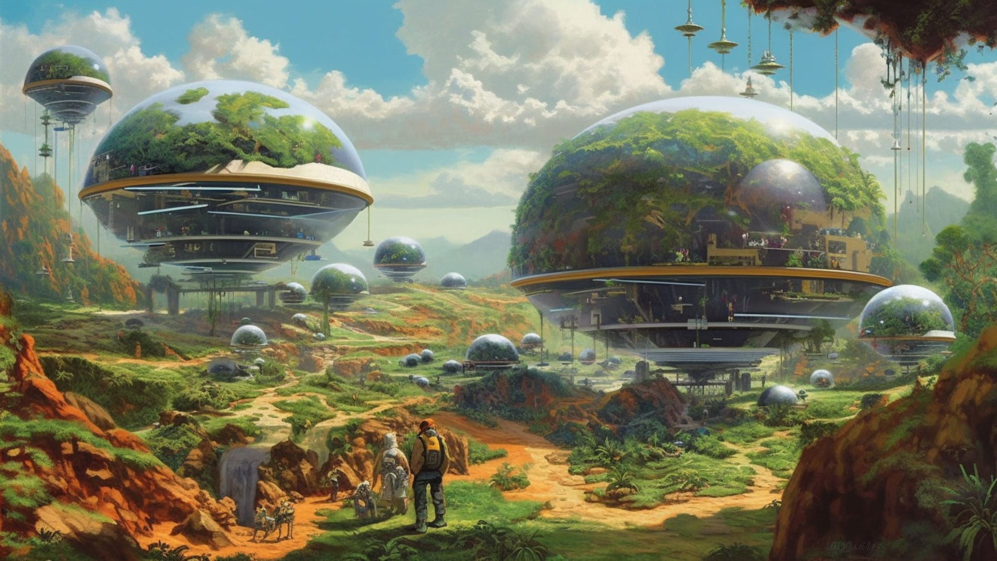 Technologic Utopia | AI Art Image | Surreal Oil Canvas | Tech and ...