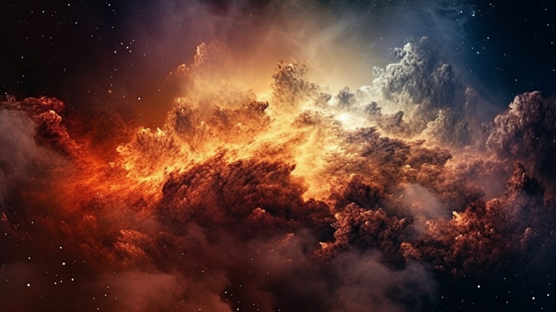 Cosmic Dust in Space | AI Art Image | Photorealistic | Vibrant Colors ...