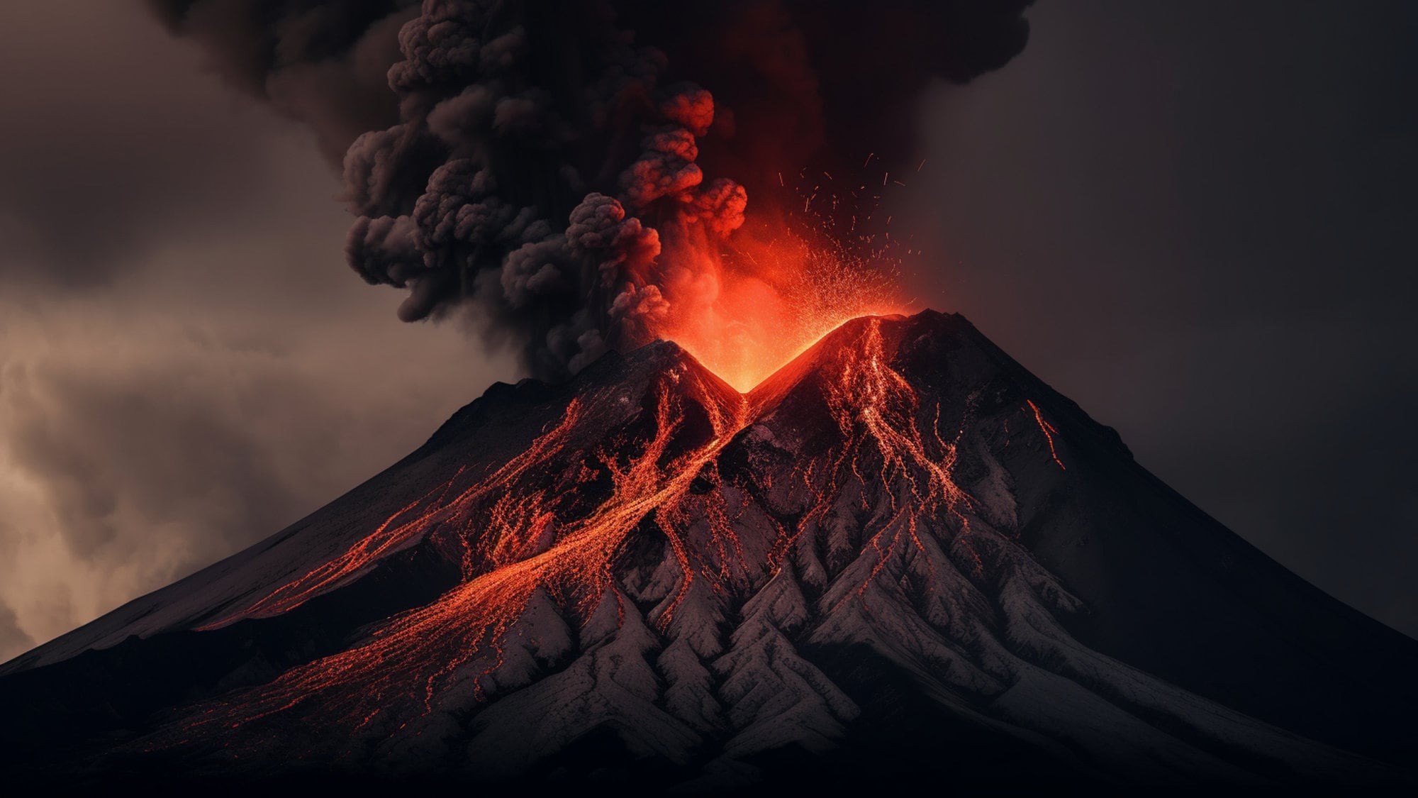 Volcanic Blast | AI Art | Volcanic Eruption | Molten Lava | Vibrant ...