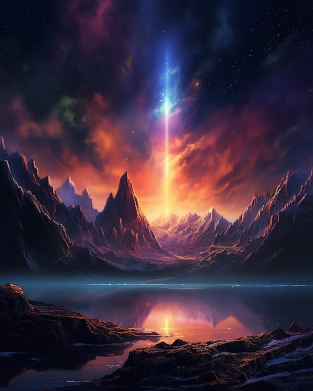 Spectacular Alien Aurora: Hyper-detailed AI Art of Extraterrestrial Sky ...