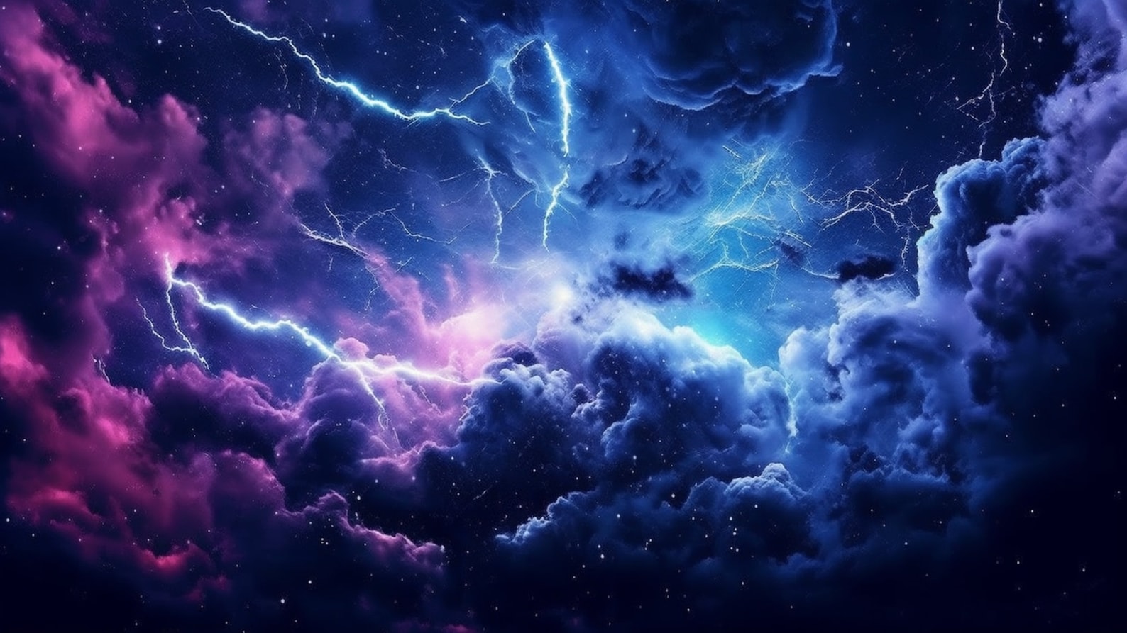 Galactic Storm | AI Art Image | Cosmic Phenomenon | Electric Blues and ...