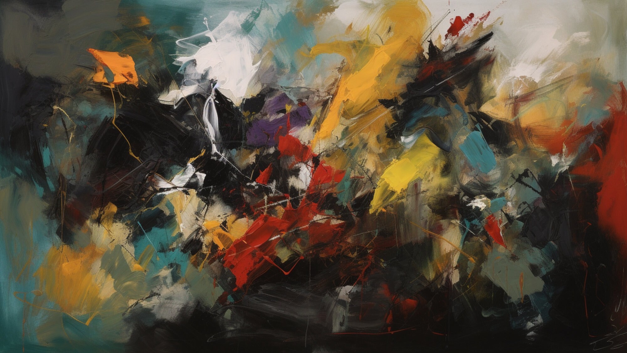 Ai-generated Abstract Expressionist Art | Human Emotion | Subconscious ...