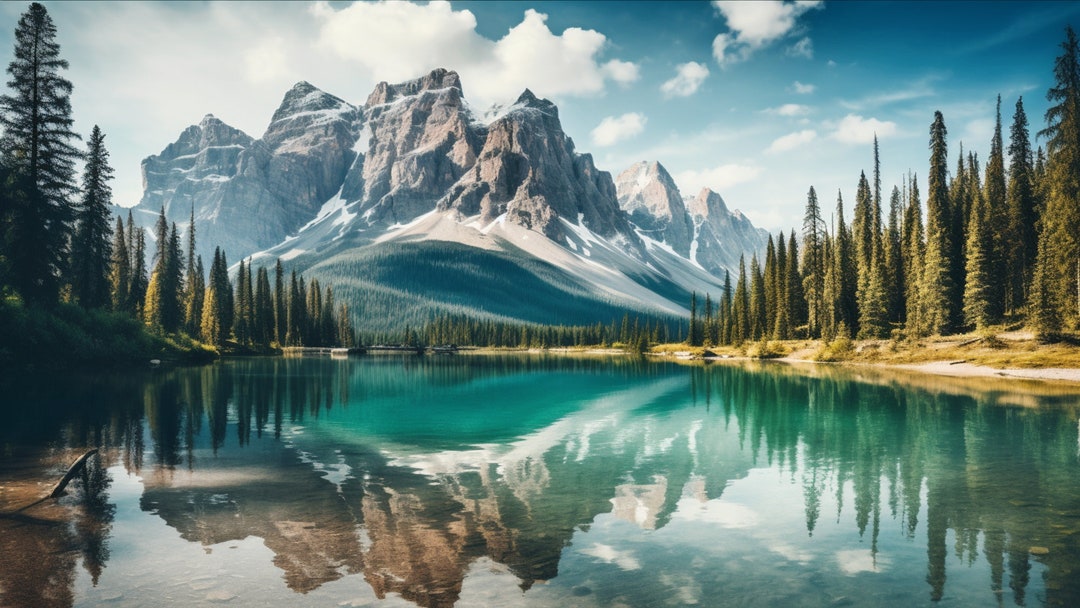 Mountain Lake | Nature's Majesty | Panoramic Nature Scene | Majestic ...