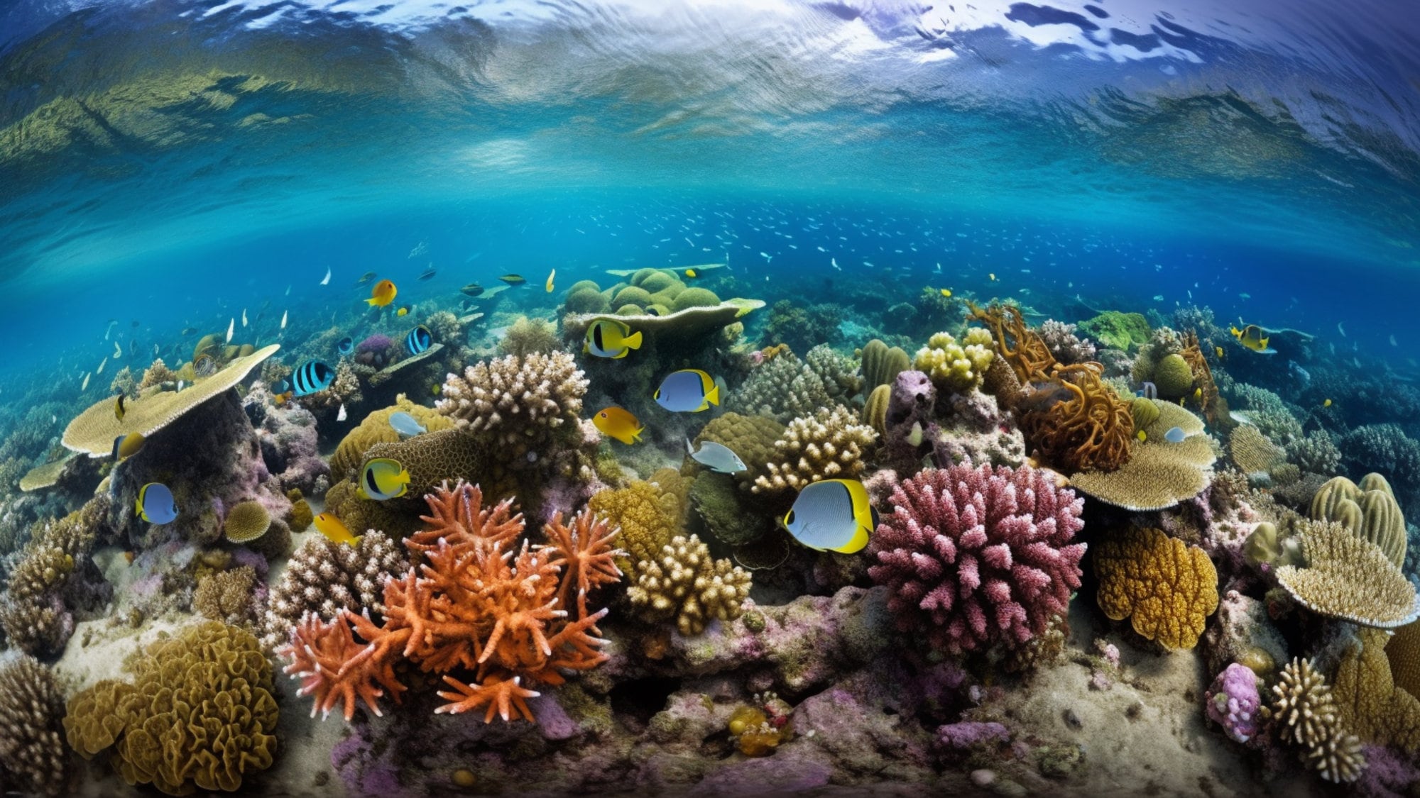 Majestic Sea Life Canvas Print | Underwater Coral Reef Scene | Colorful ...