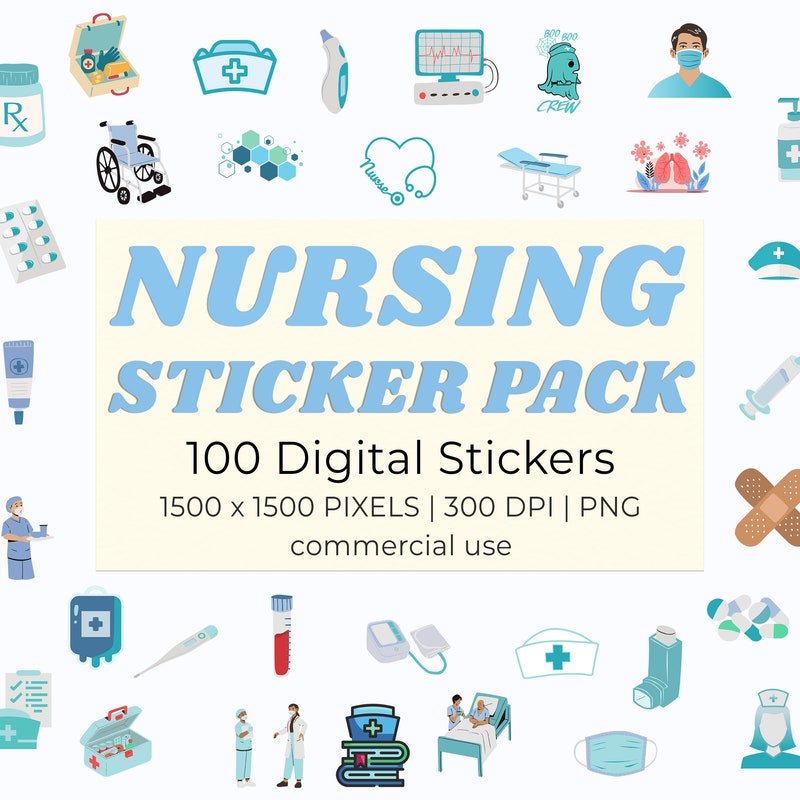 Nursing Sticker - Etsy
