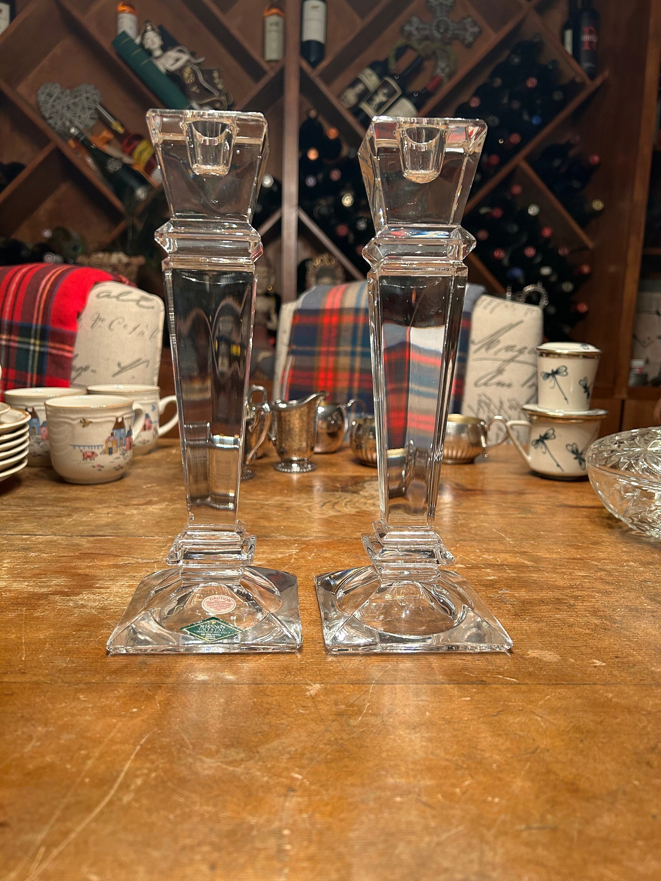 Candlesticks by Shannon Crystal Ireland - Etsy