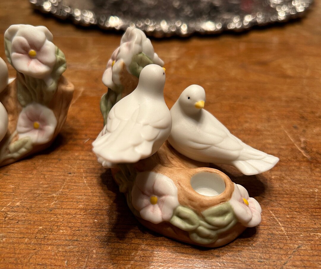 Candlesticks. Avon Anniversary Doves - Etsy