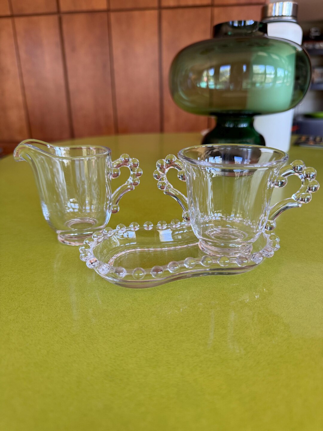 Candlewick Vintage Sugar and Creamer Set - Etsy
