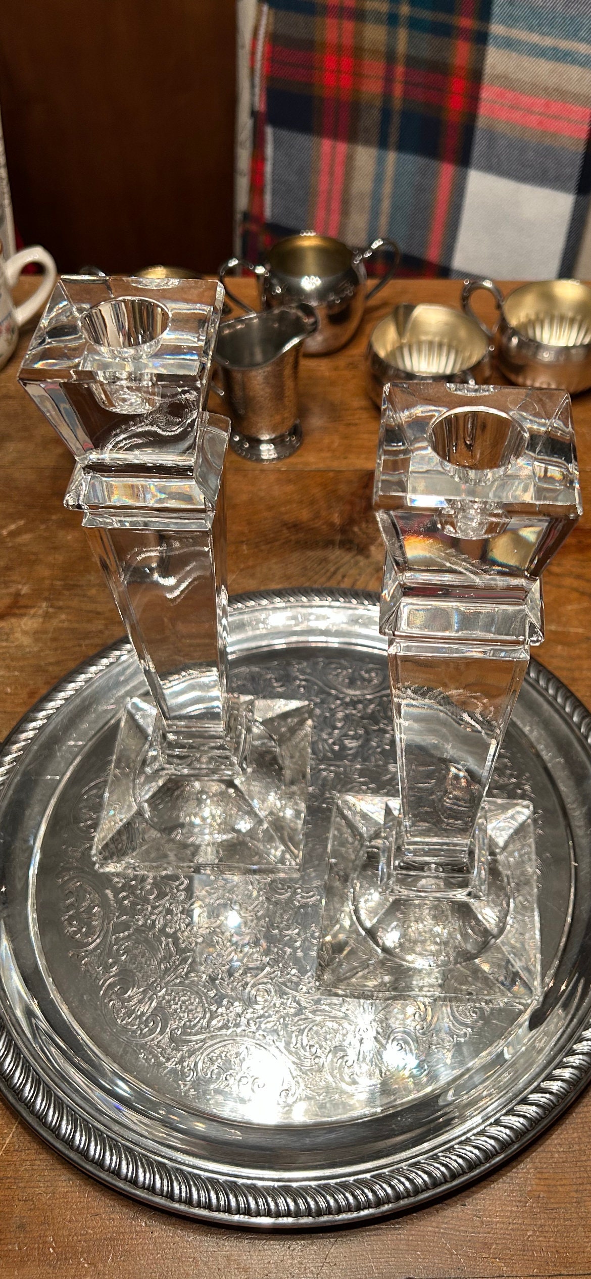 Candlesticks by Shannon Crystal Ireland - Etsy