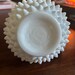 Fenton Hob Nail. Pair of Milk Glass Candlesticks - Etsy