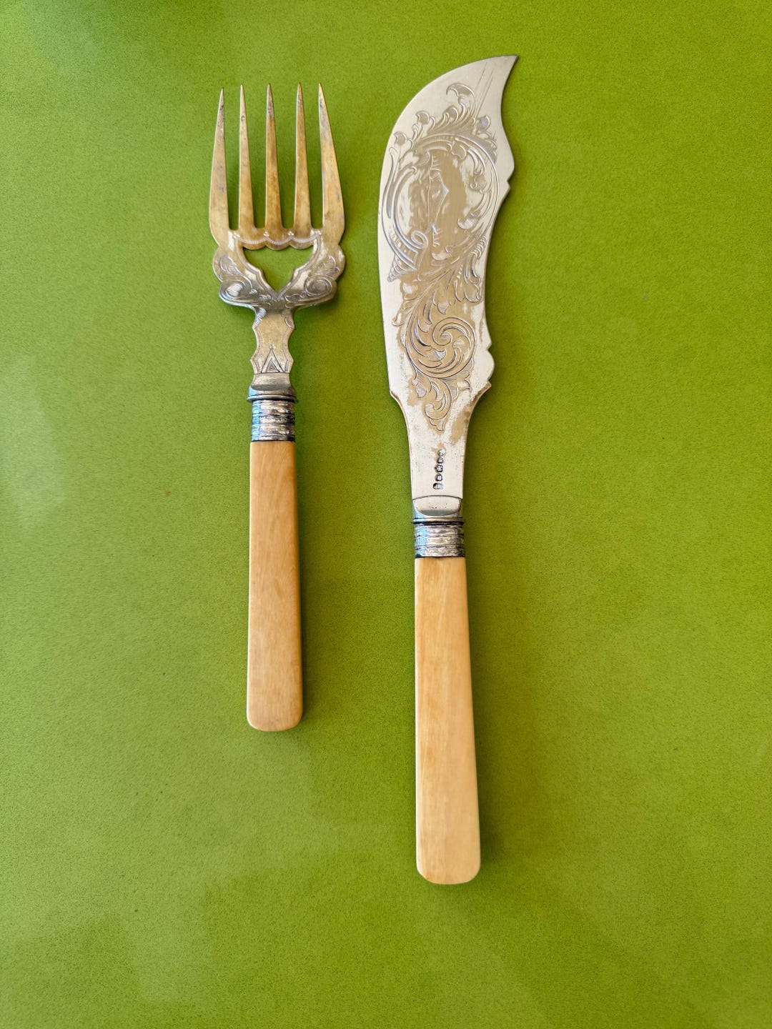 Fish Knife and Fork Serving Set Sheffield, England - Etsy