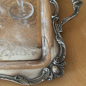 Silver Service Vintage Butlers Tray - Etsy