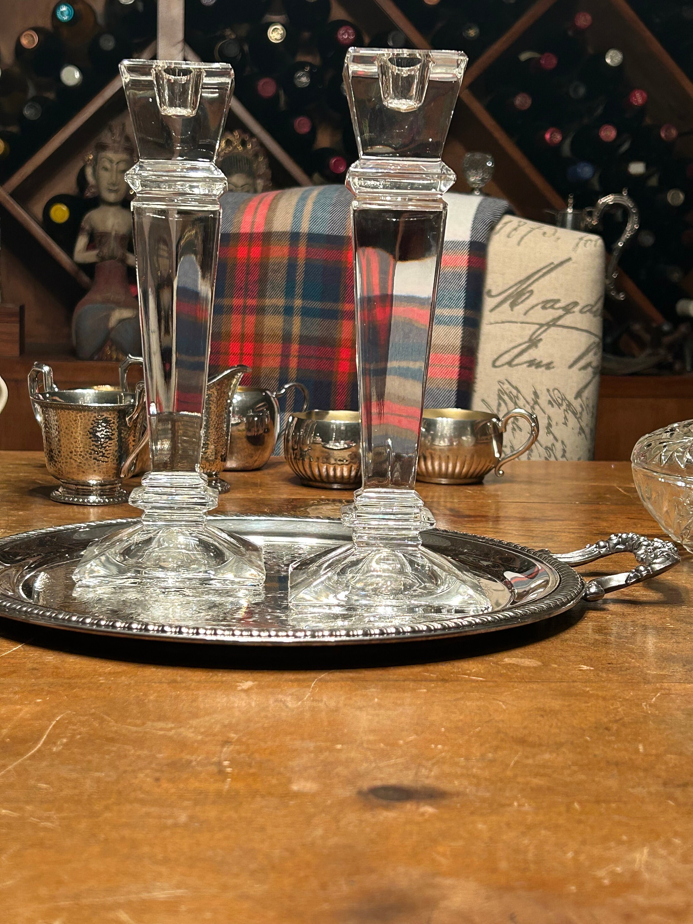 Candlesticks by Shannon Crystal Ireland - Etsy