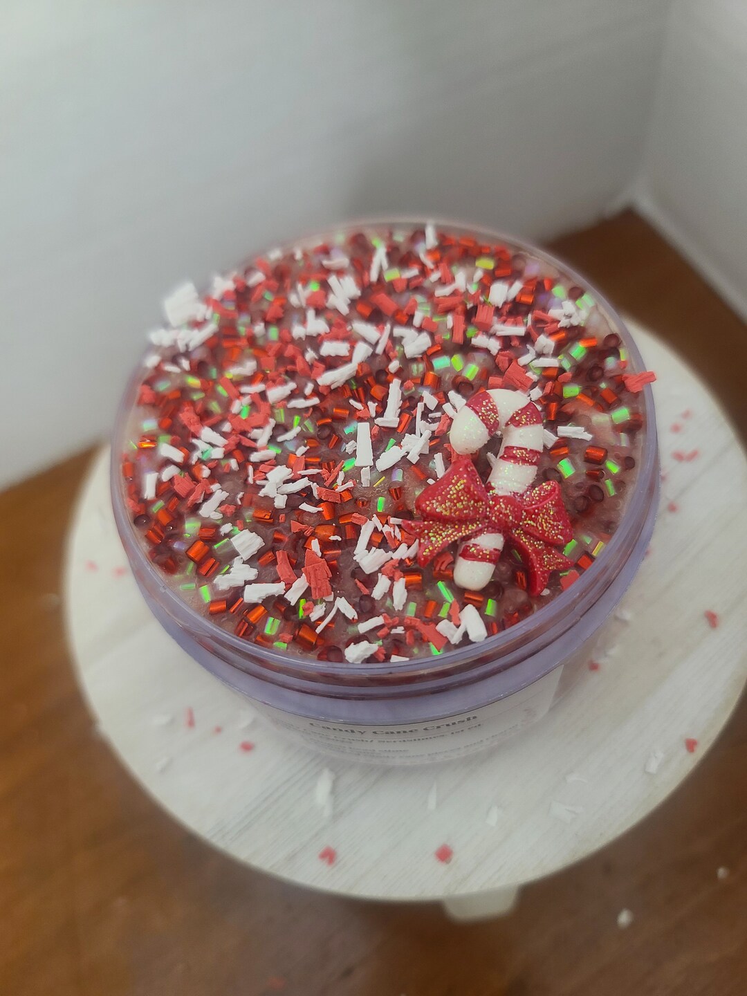 Candy Cane Crush Bingsu Bead Slime Christmas 7 Oz. - Etsy UK