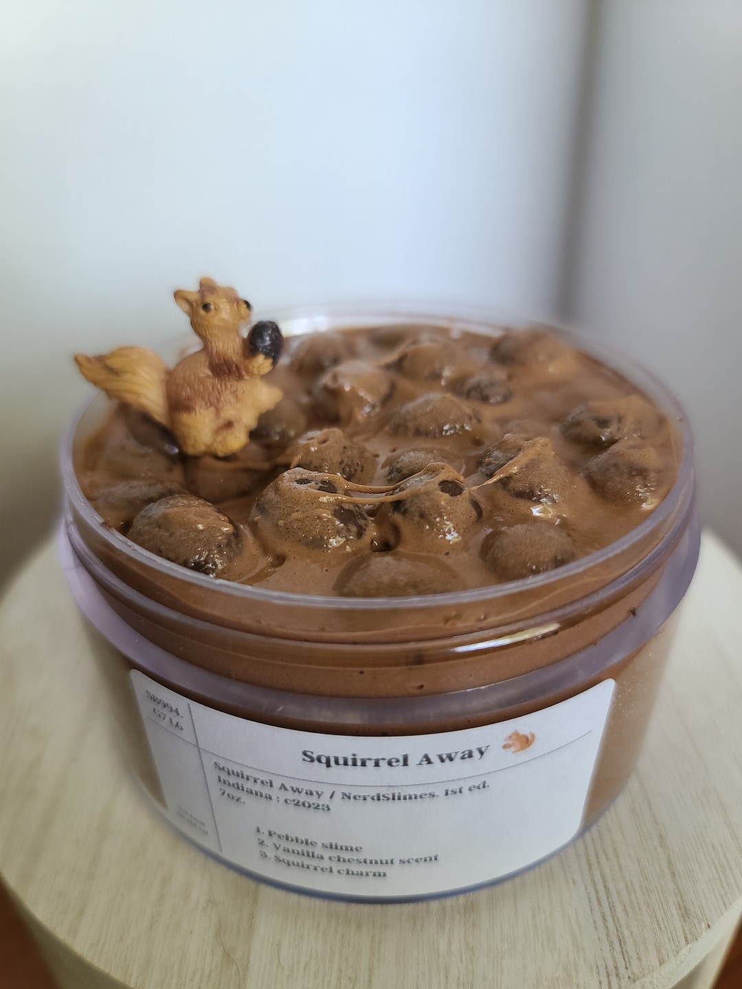 Squirrel Away Pebble Bead Creme Slime Vanilla Chestnut Scent 7 Oz. - Etsy