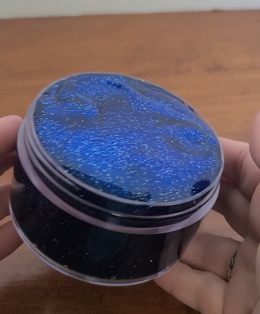 Stardust Clear Coated Slime 7 Oz. Blue Mica Pigment Slime - Etsy