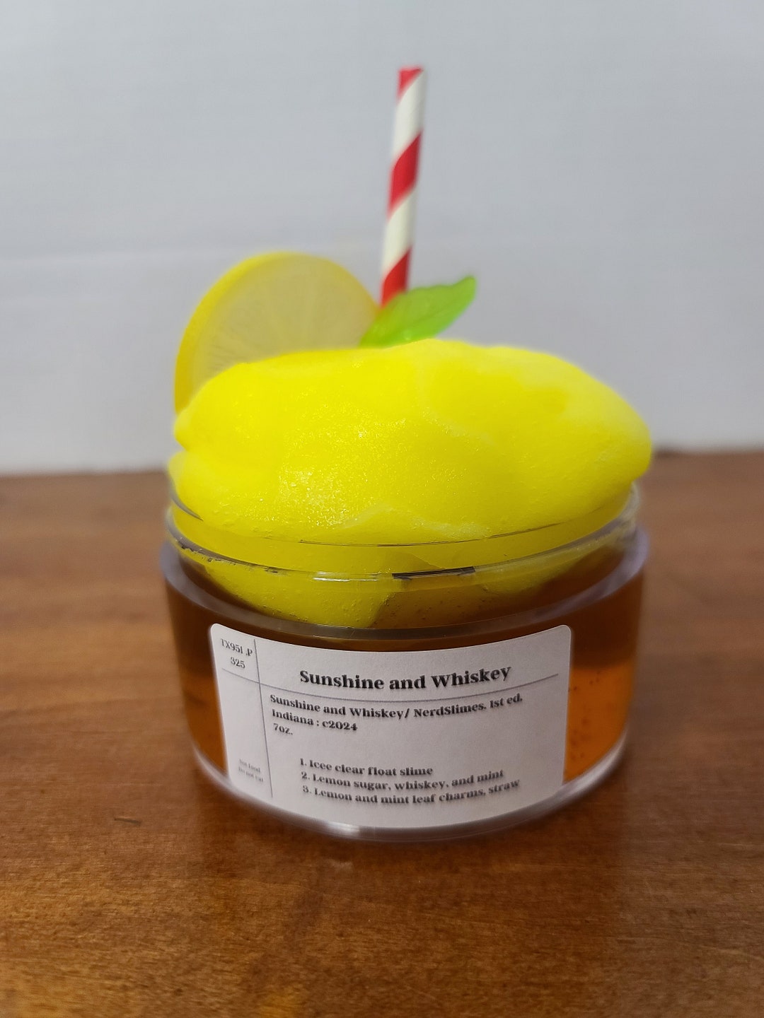 Sunshine and Whiskey Clear Icee Float Slime Lemon, Sugar, and Bourbon ...