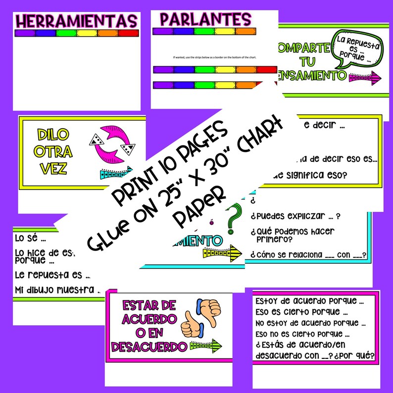 Spanish Talking Tools Anchor Chart | 2nd Grade - Etsy