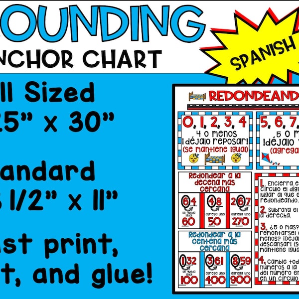 Rounding Anchor Charts - Etsy